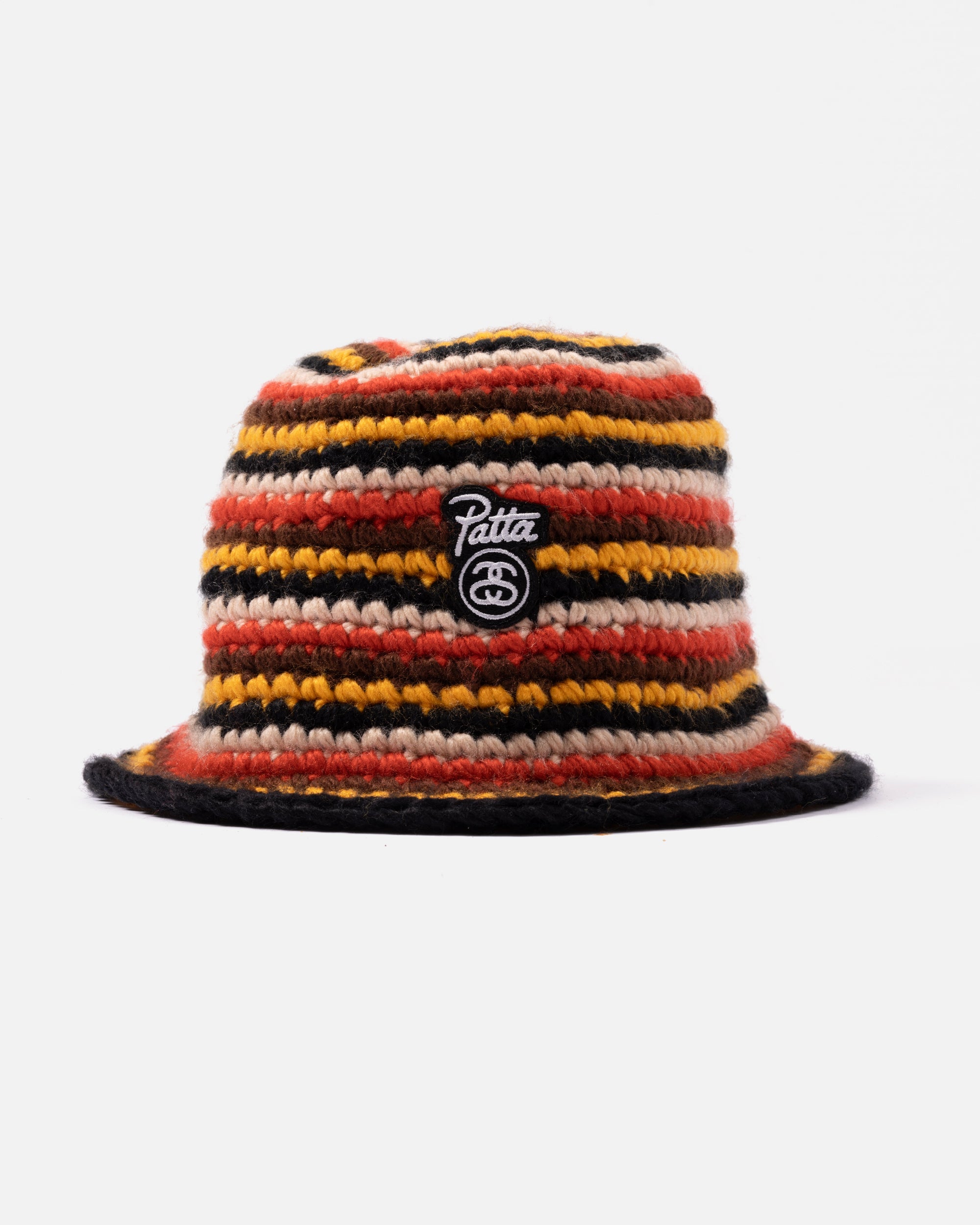 Patta x Stussy Striped Knit Bucket Hat (Multi) – Patta UK